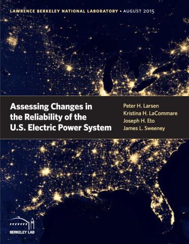 "Assessing Changes in the Reliability of the U.S. Electric Power System ...