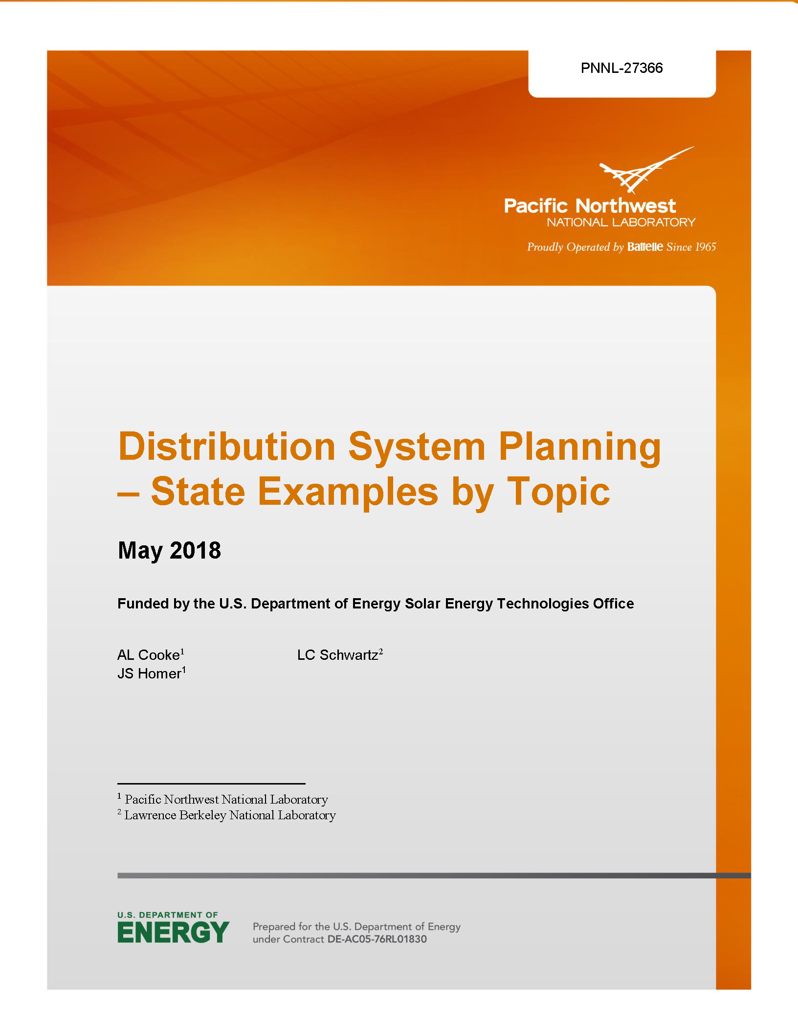 Webinar Announcement Distribution System Planning State Examples By
