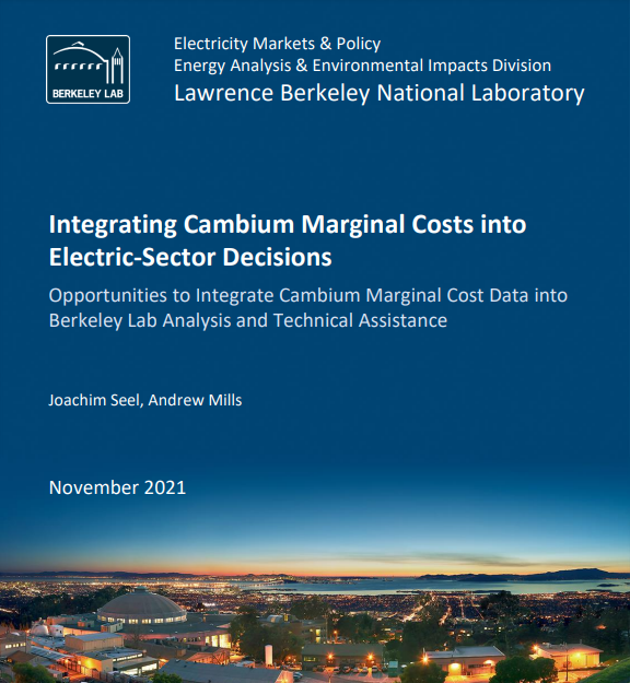 Berkeley Lab Assesses Opportunities to Integrate Marginal Cost Data of ...