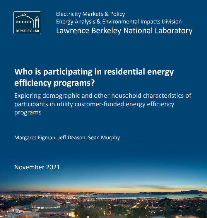 Who is participating in residential energy efficiency programs ...